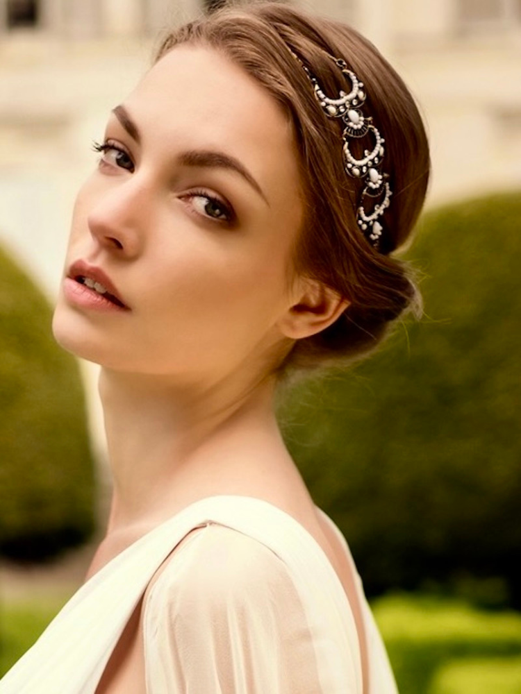 Scarlett headband blanc